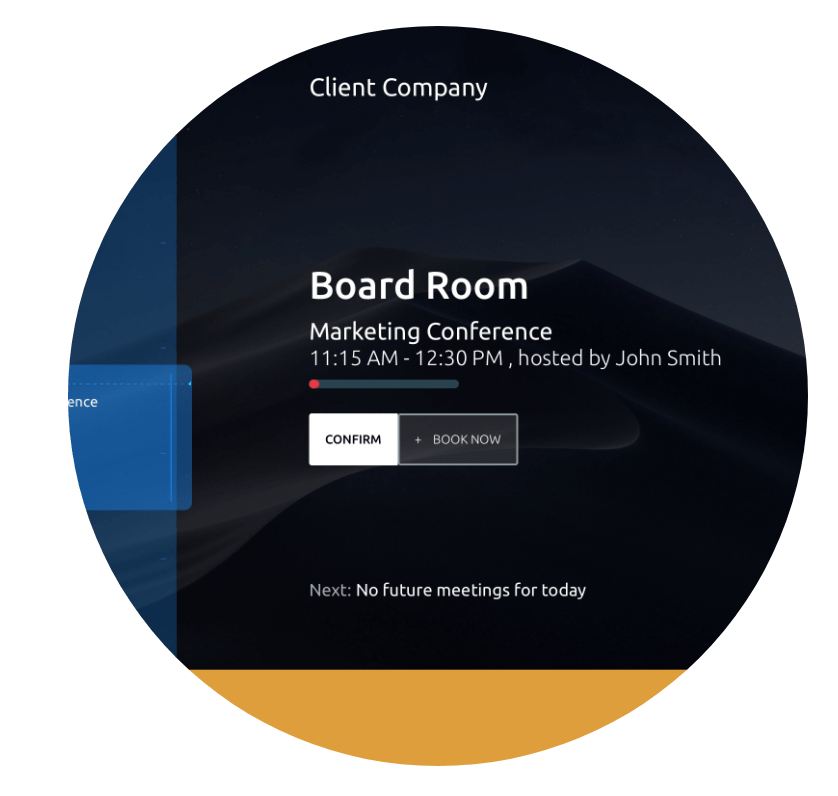 Room panel for meeting room display | YAROOMS