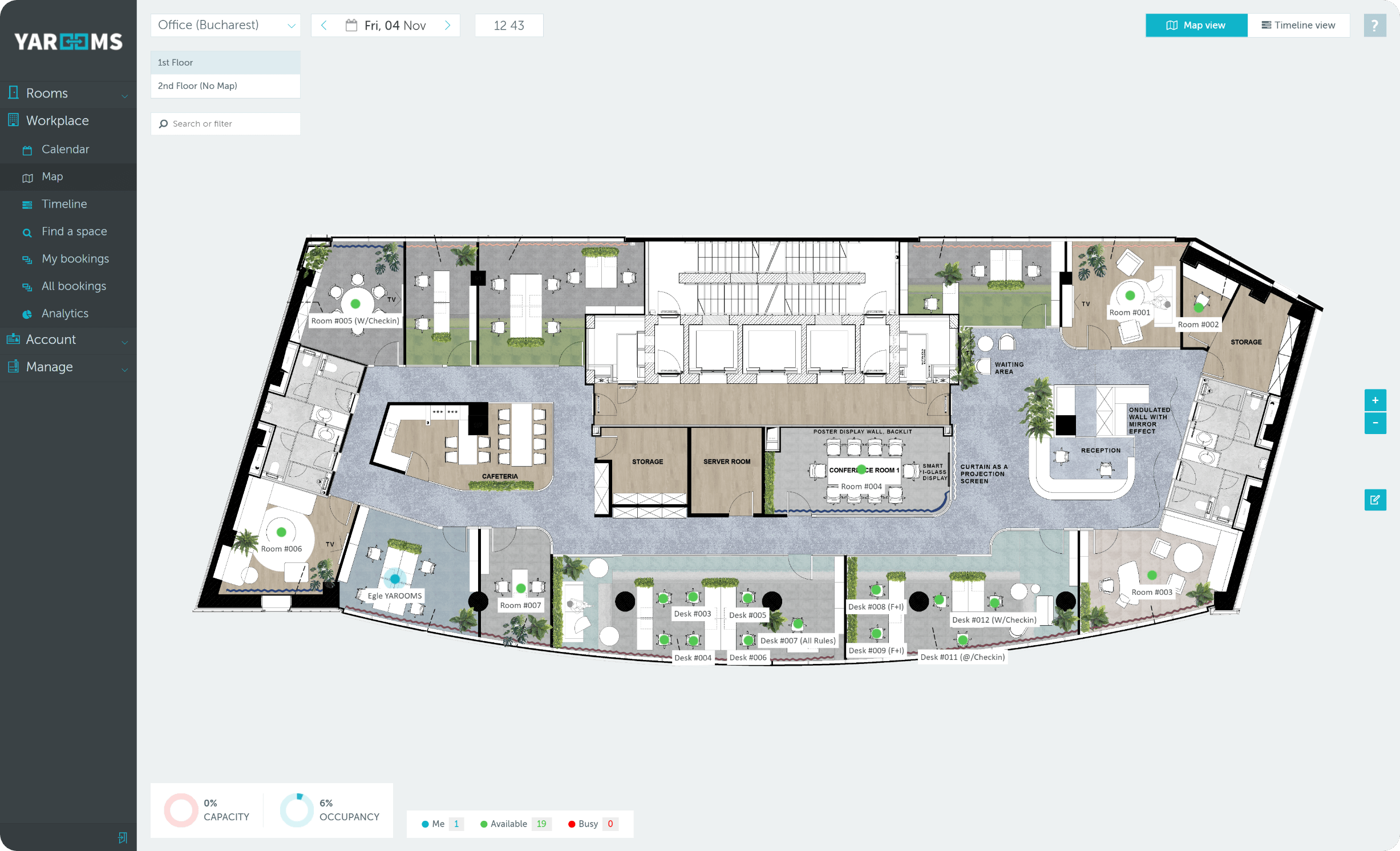 Meeting room booking software for hybrid workplaces