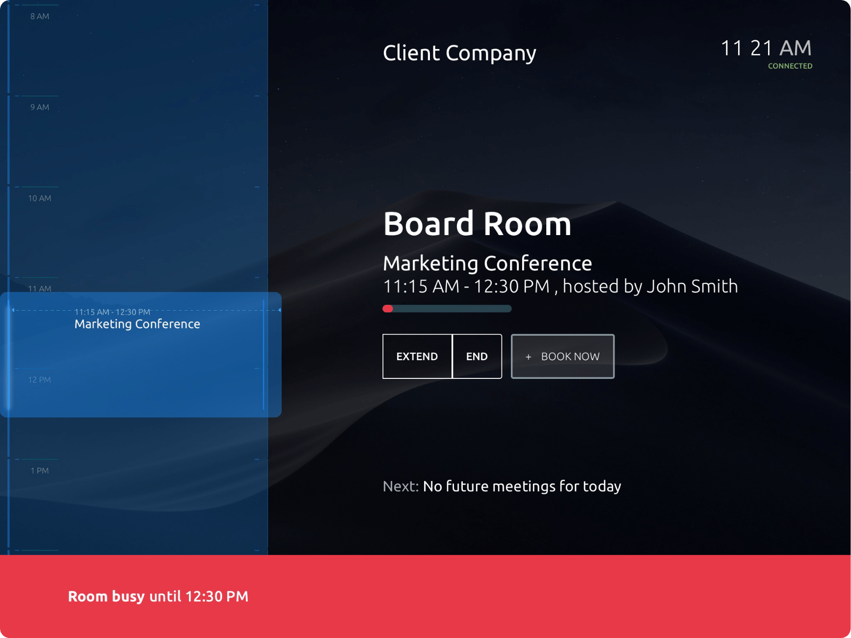 Room panel for meeting room display | YAROOMS
