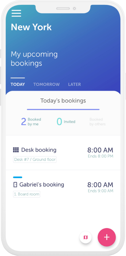 Desk booking software for hybrid workplaces