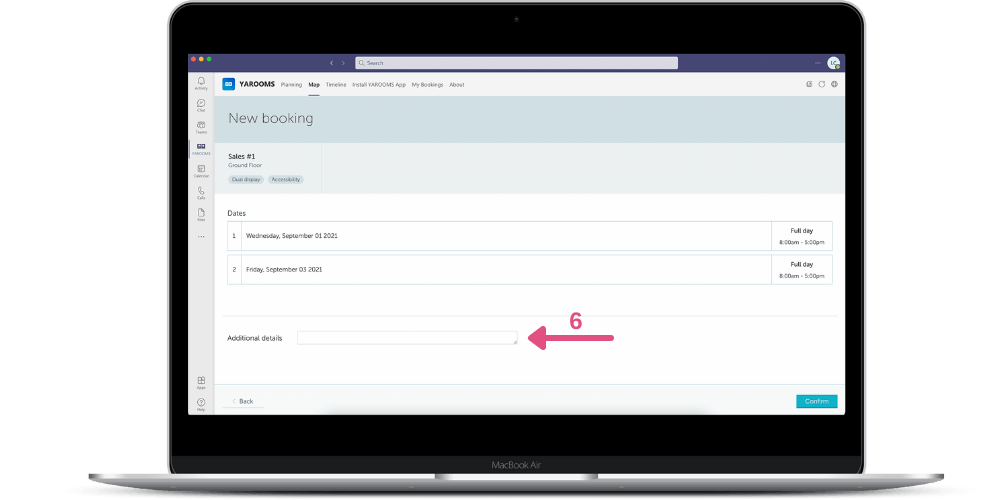 YAROOMS and Microsoft Teams Integration for Desk and Meeting Room Booking