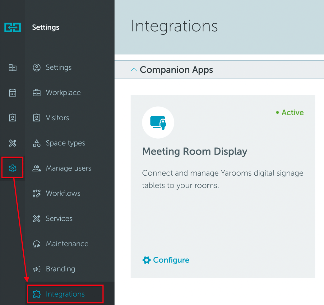 Setting up a new Meeting Room Display