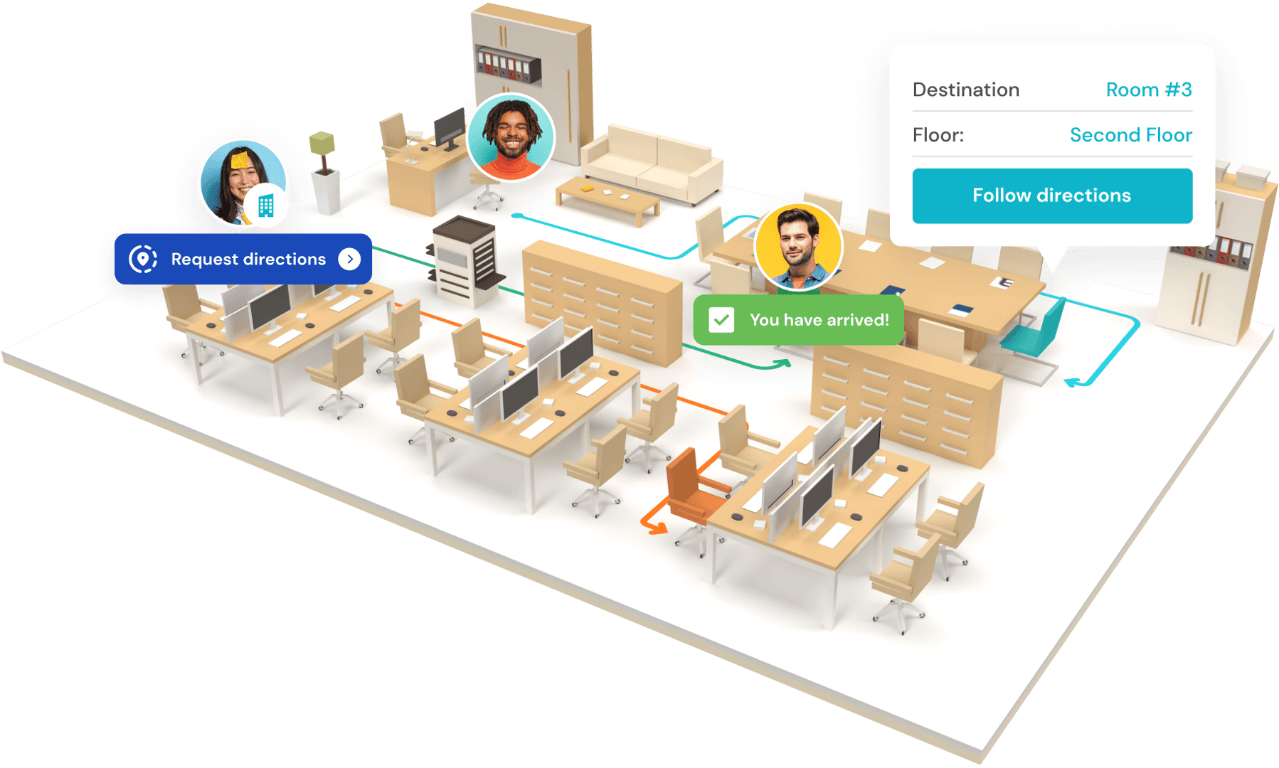 Wayfinding Sofware for Easy Navigation in the Office