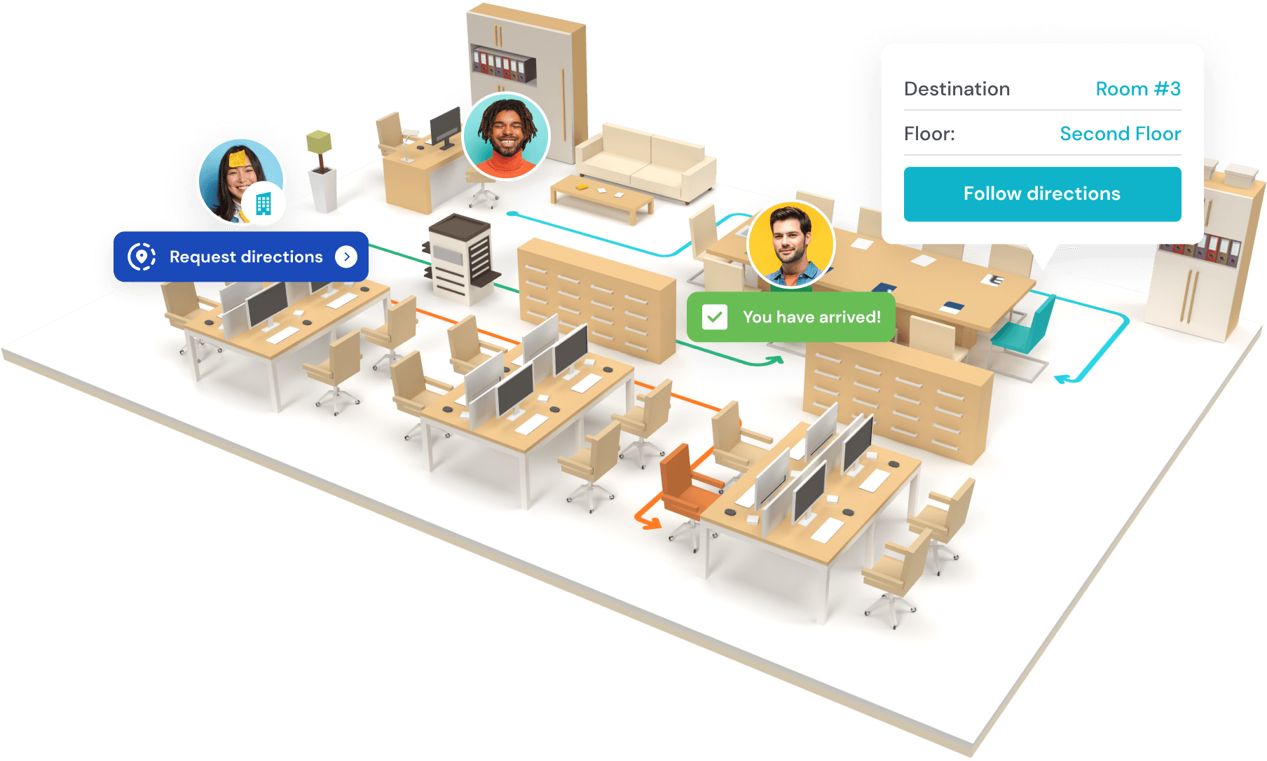 Wayfinding Sofware for Easy Navigation in the Office
